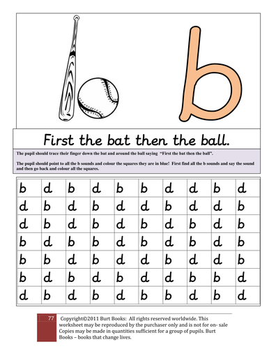 PHONICS: FIRST THE BAT THEN THE BALL | Teaching Resources