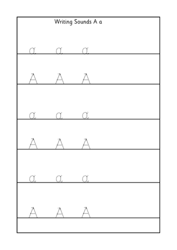 Letter Formation Worksheet