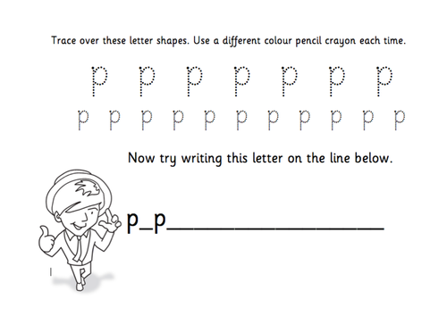 TES Phonics Does Handwriting - p | Teaching Resources
