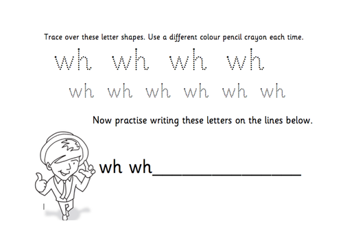 TES Phonics Does Handwriting - wh | Teaching Resources