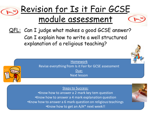 Is it fair revision lesson | Teaching Resources