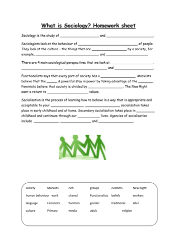 What is sociology cloze | Teaching Resources