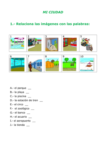 Mi ciudad | Teaching Resources