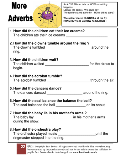 FORMING ADVERBS IN A SENTENCE | Teaching Resources