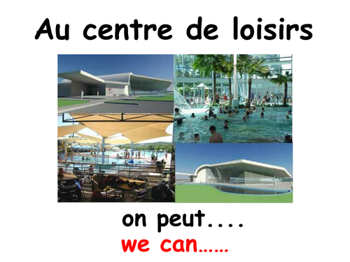 Animated Power Point 'On peut + infinitive' | Teaching Resources