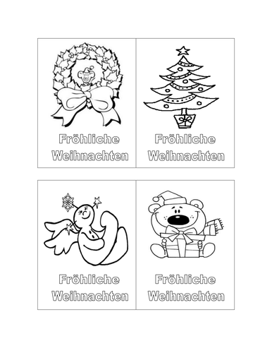 German Christmas cards | Teaching Resources