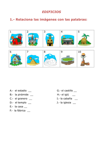 Los edificios | Teaching Resources