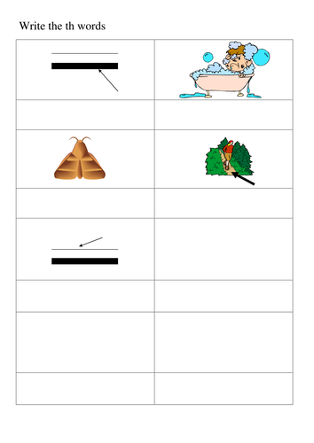 Phase 3 Letters and Sounds ch sh th sheets | Teaching Resources