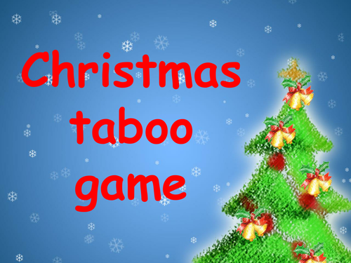 Christmas taboo game | Teaching Resources