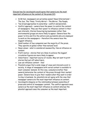 Owners essay | Teaching Resources