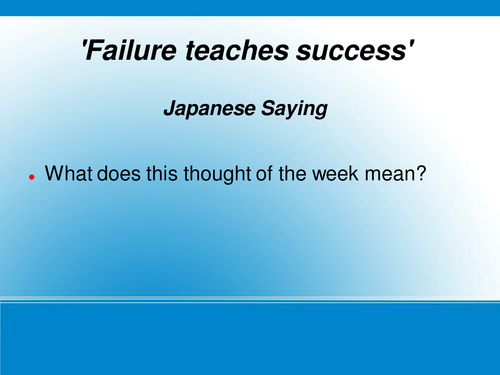 Questioning the importance of failure: PowerPoint | Teaching Resources