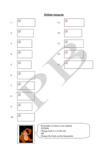 Definite Integrals | Teaching Resources Definite Integrals | Teaching Resources