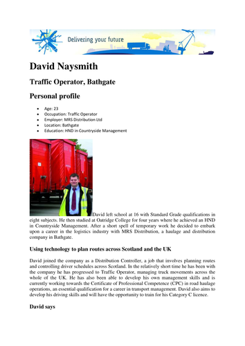 Traffic Operator case study | Teaching Resources