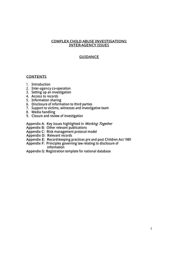 Safeguarding Children Case Example - Special Education setting ...