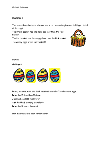 Algebra in real life scenarios | Teaching Resources