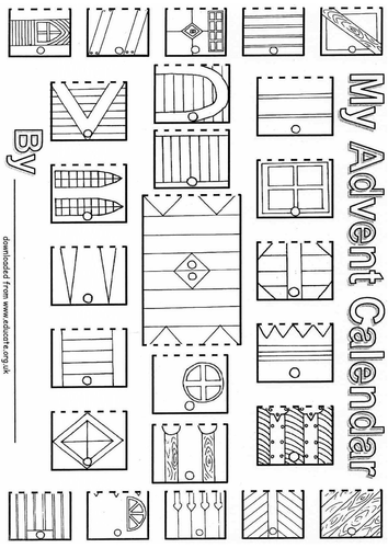Make your own Advent Calendar | Teaching Resources Make your own Advent Calendar | Teaching Resources