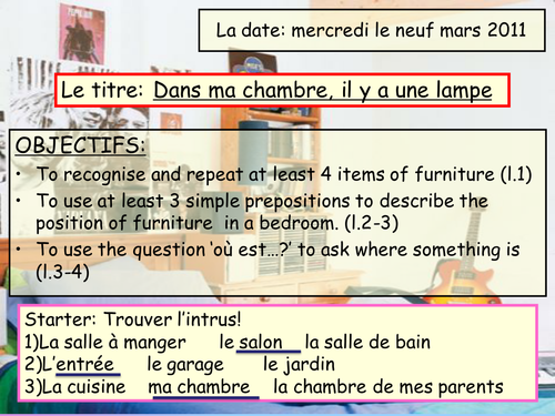 ma chambre | Teaching Resources