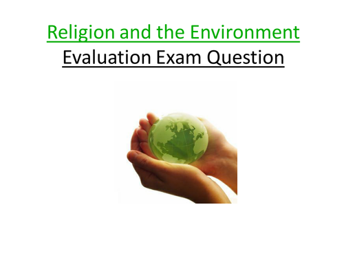 Religion and the Environment: Assessment | Teaching Resources