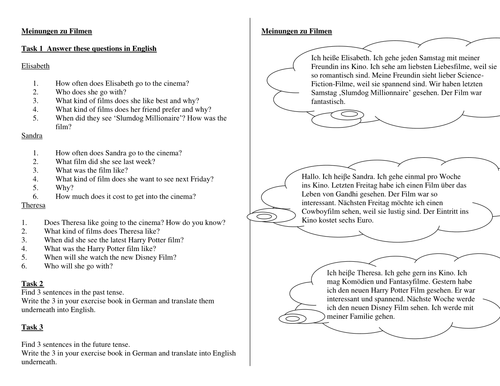 Media reading comprehensions | Teaching Resources