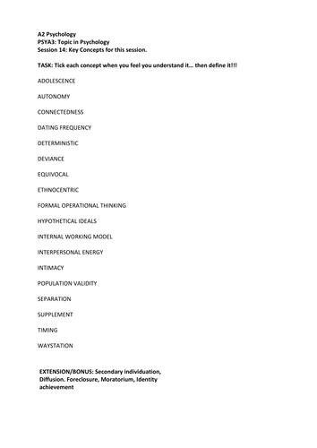 Relationship Glossary | Teaching Resources Relationship Glossary | Teaching Resources