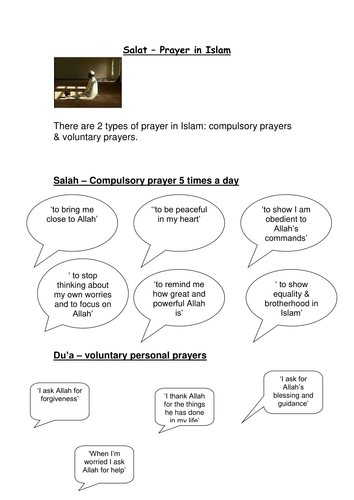 Five Pillars lesson 4 - Prayer - Salat by nomeandian - Teaching ...