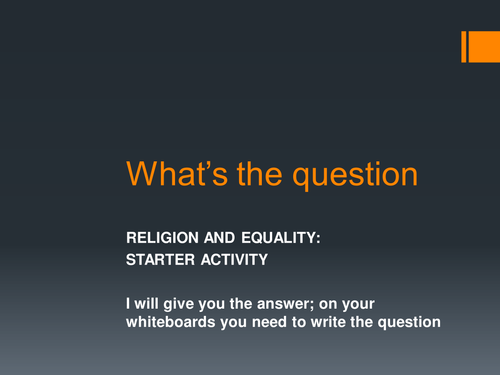 Guess the question: black civil rights (starter) | Teaching Resources