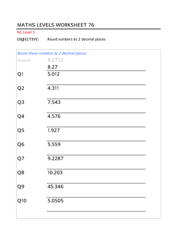 Rounding to 2DP | Teaching Resources