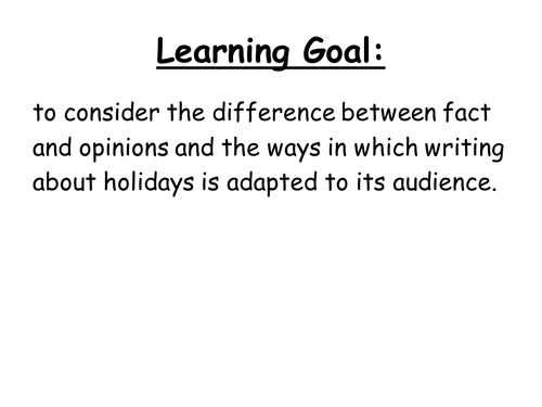 Travel Writing Lesson 1 of 2 by MissRathor - Teaching Resources - TES