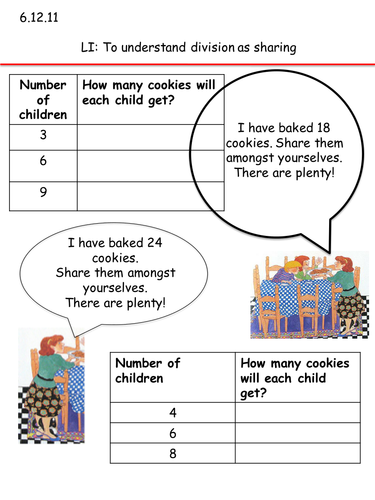 'The Doorbell Rang' KS1 Maths Investigation by aec165 - Teaching ...