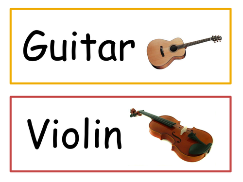 Sounds of instruments, sorting & labelling by rzrzneck34a - Teaching ...