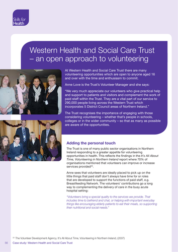 Western Health and Social Care Case Study | Teaching Resources