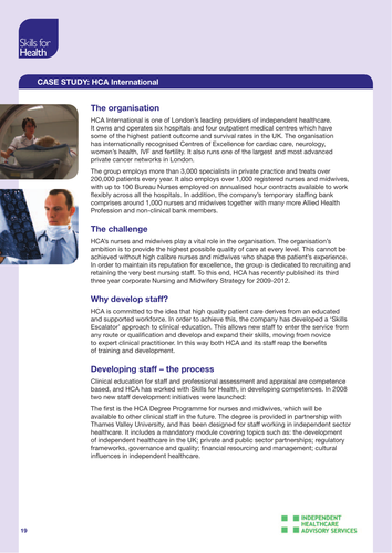 Case Study HCA International | Teaching Resources