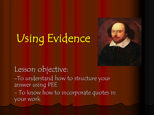 Macbeth: Learn to PEE: Essay Skills Lesson Plan | Teaching Resources