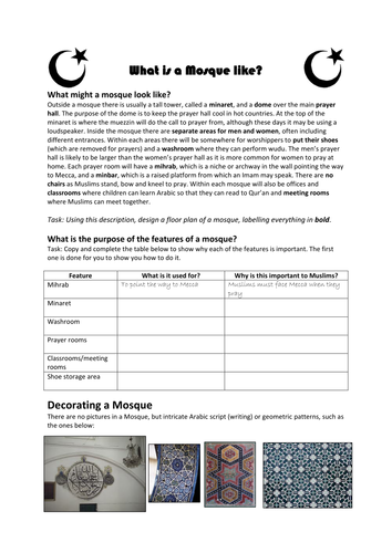 Introduction to Mosques by Psychy - Teaching Resources - Tes