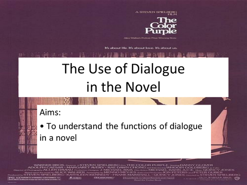 Dialogue in The Color Purple | Teaching Resources