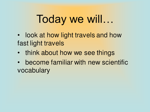 Light - seeing things/behaviour of light | Teaching Resources