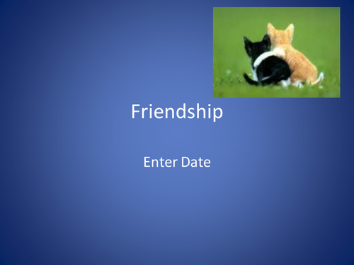 Friendship Booklet by - UK Teaching Resources - TES