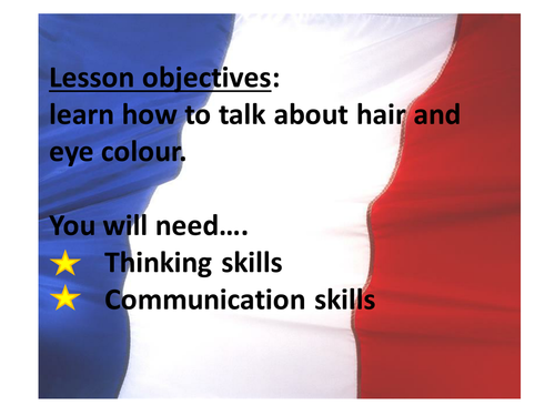 Les yeux et les cheveux - physical descriptions | Teaching Resources