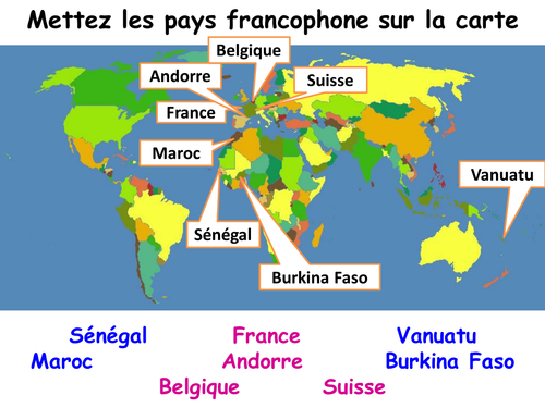 Where do you live (Francophonie) | Teaching Resources