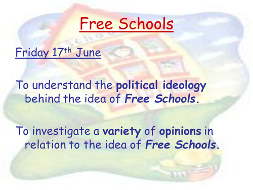 Free Schools Controlled Assessment | Teaching Resources