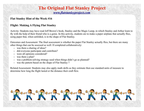 Flat Stanley flight | Teaching Resources