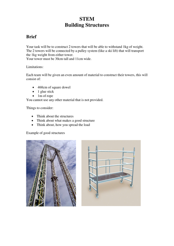 Structures Excercise | Teaching Resources