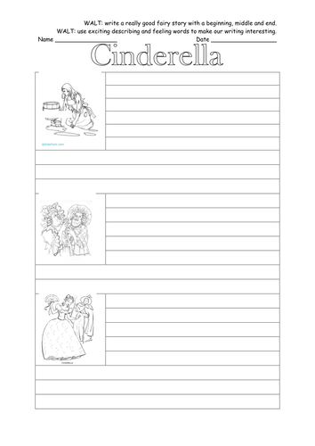 cinderella writing frame | Teaching Resources