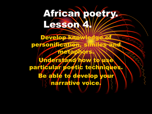 African Poetry | Teaching Resources