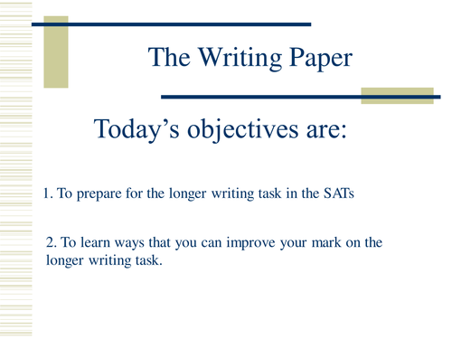 KS3 Prep For Writing Tasks SATs style | Teaching Resources