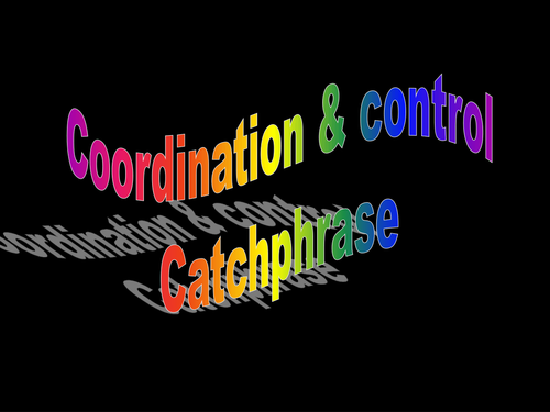 Aqa New Spec B1 2 Coordination Control Catchphrase Teaching Resources