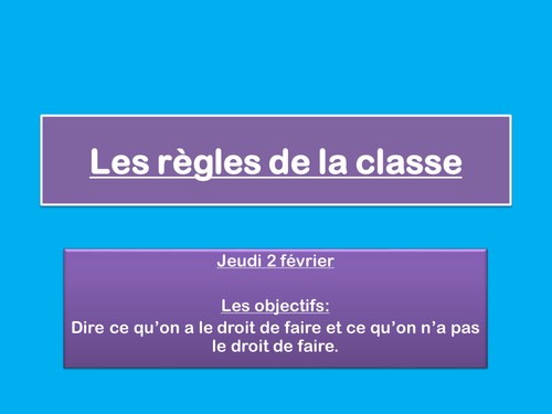 School and classroom rules | Teaching Resources