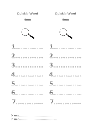 Phase 2 and 3 Tricky word game and word hunt | Teaching Resources