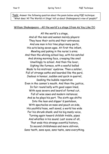 Using PQE/PEE Technique by - UK Teaching Resources - TES