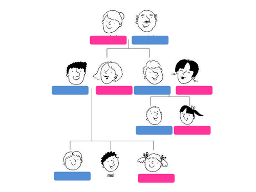French vocabulary - Family Tree by katfence - Teaching Resources - TES